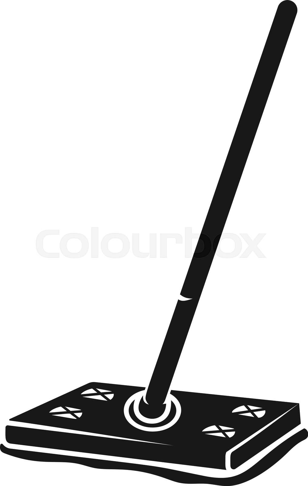 Floor mop icon, simple style | Stock vector | Colourbox