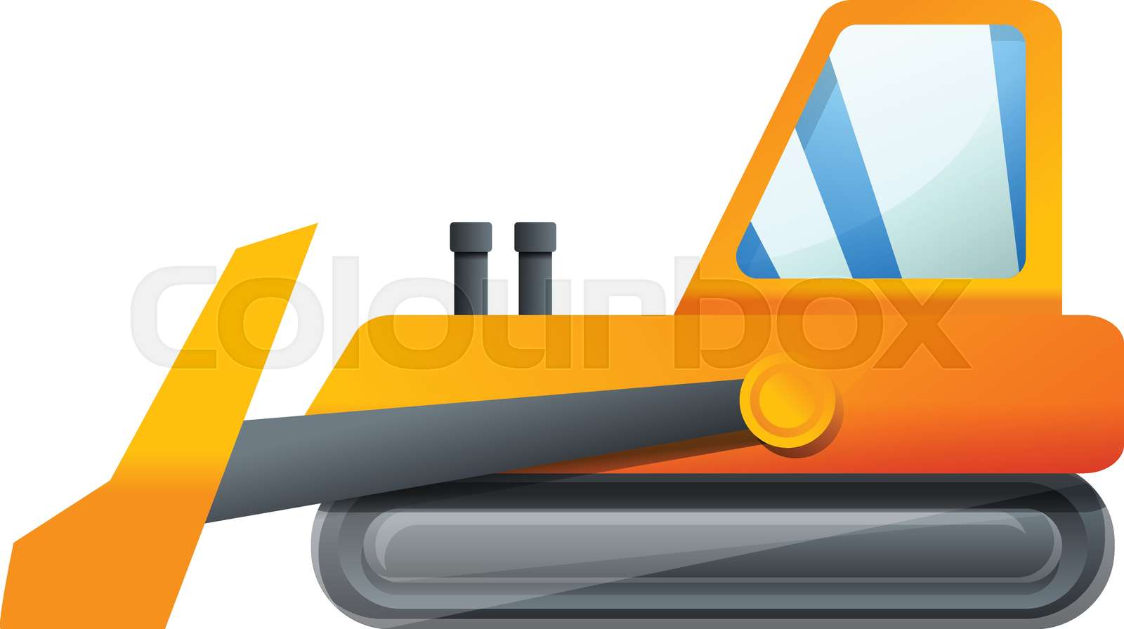 bagger, icon, cartoon | Stock-Vektor | Colourbox