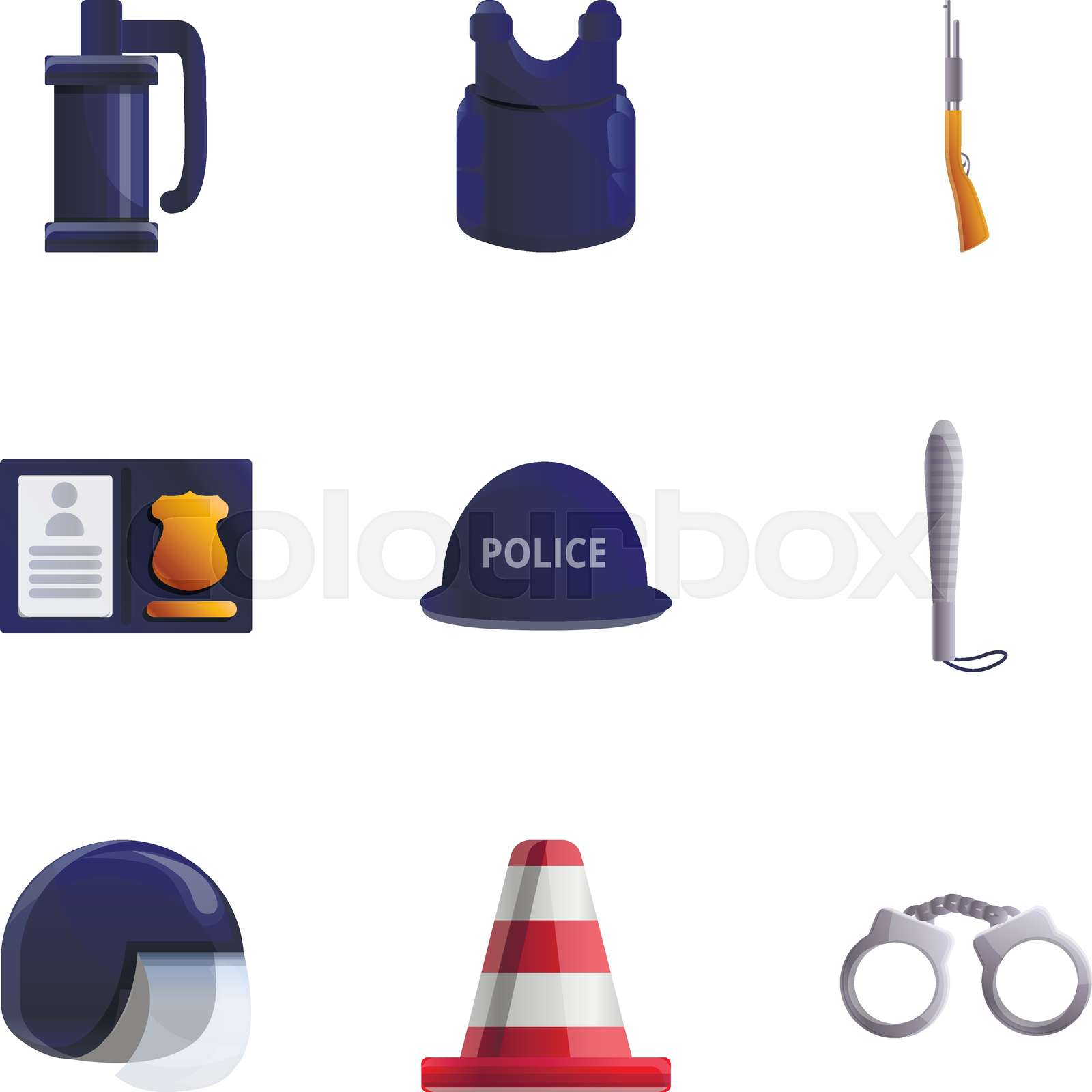 polizei, icon, 9 | Stock-Vektor | Colourbox