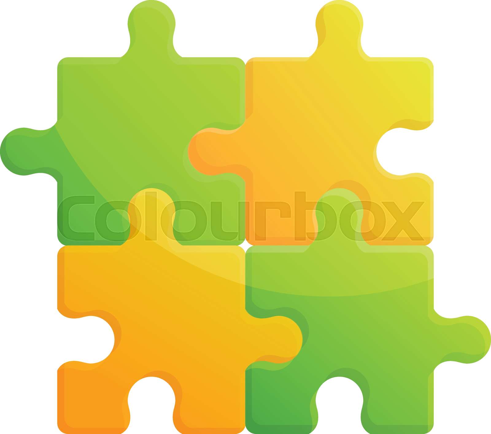 puzzle, icon, cartoon | Stock-Vektor | Colourbox