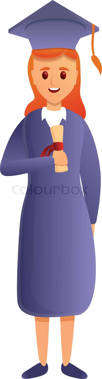 Female Graduate Cartoon