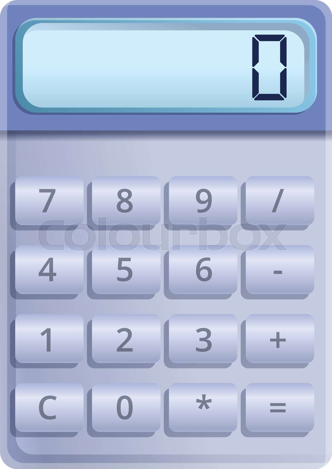 button, rechner, icon | Stock-Vektor | Colourbox