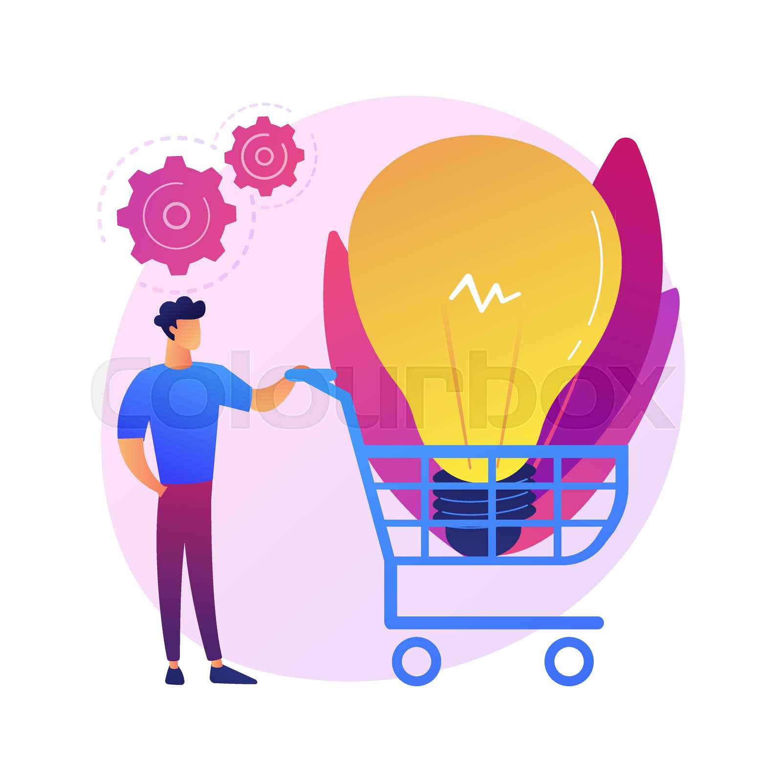 konsum, design, vektor | Stock-Vektor | Colourbox