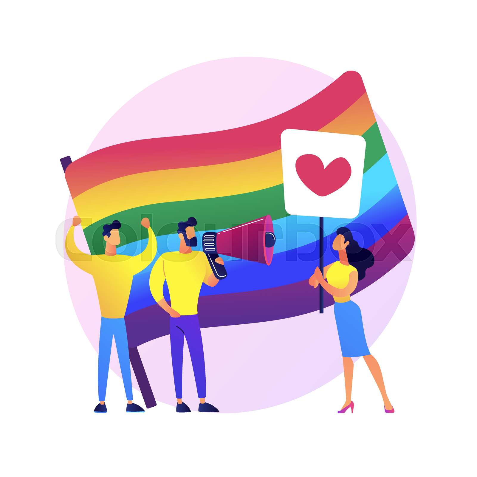 LGBT pride vector concept metaphor | Stock vector | Colourbox