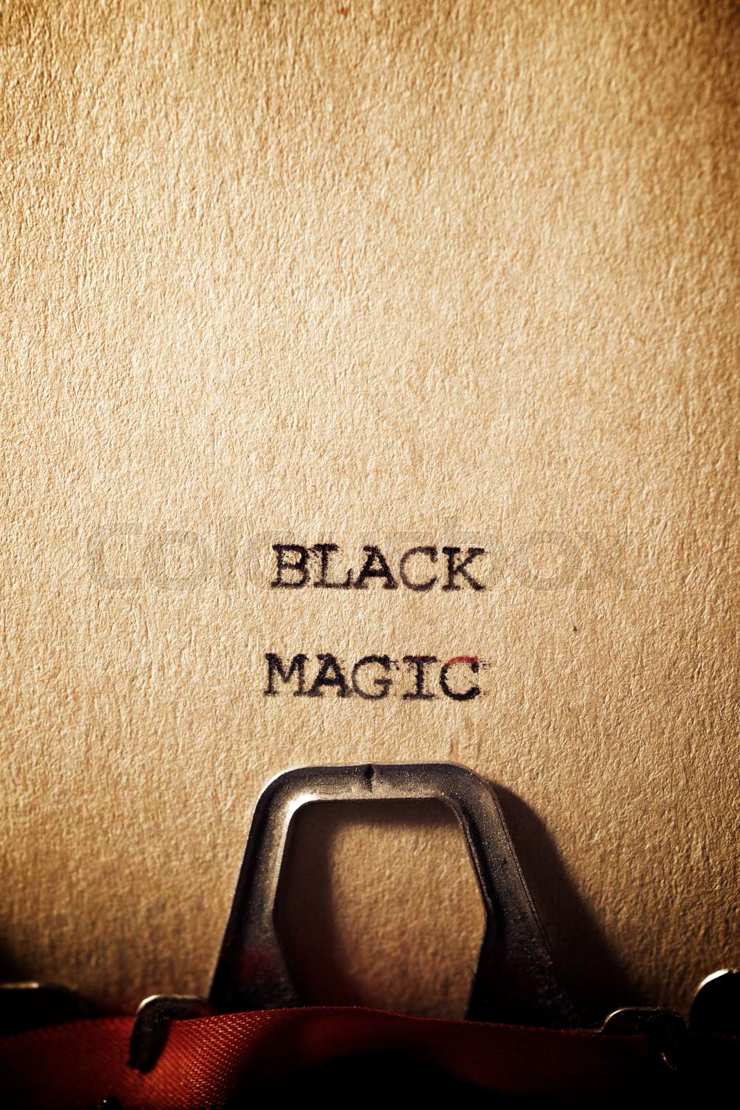 Black magic text | Stock image | Colourbox
