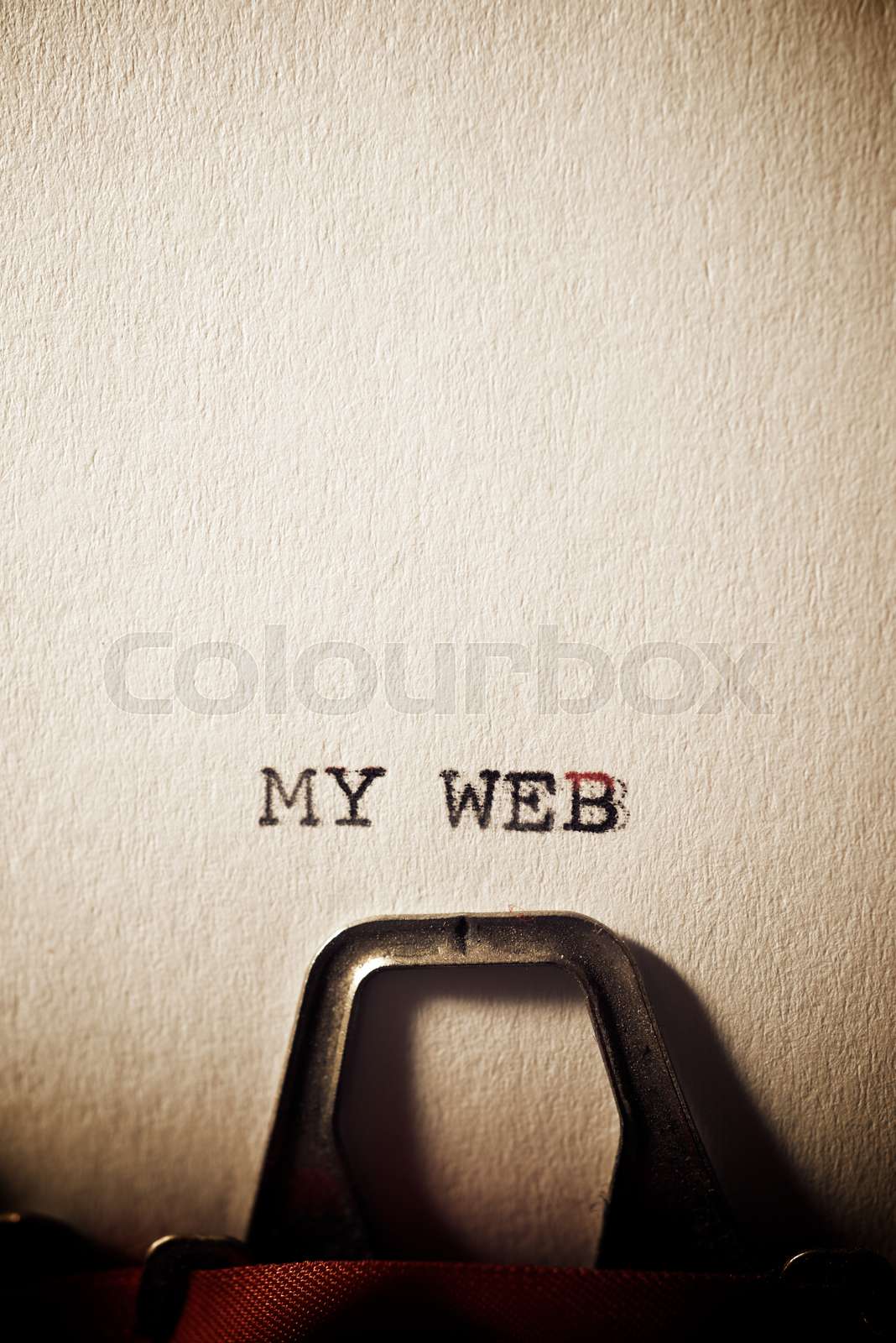My web text | Stock image | Colourbox