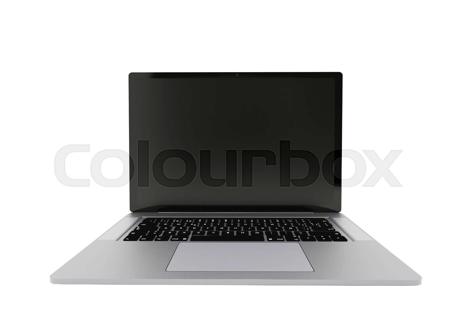 klapprechner, freigestellt, computer | Stock Bild | Colourbox