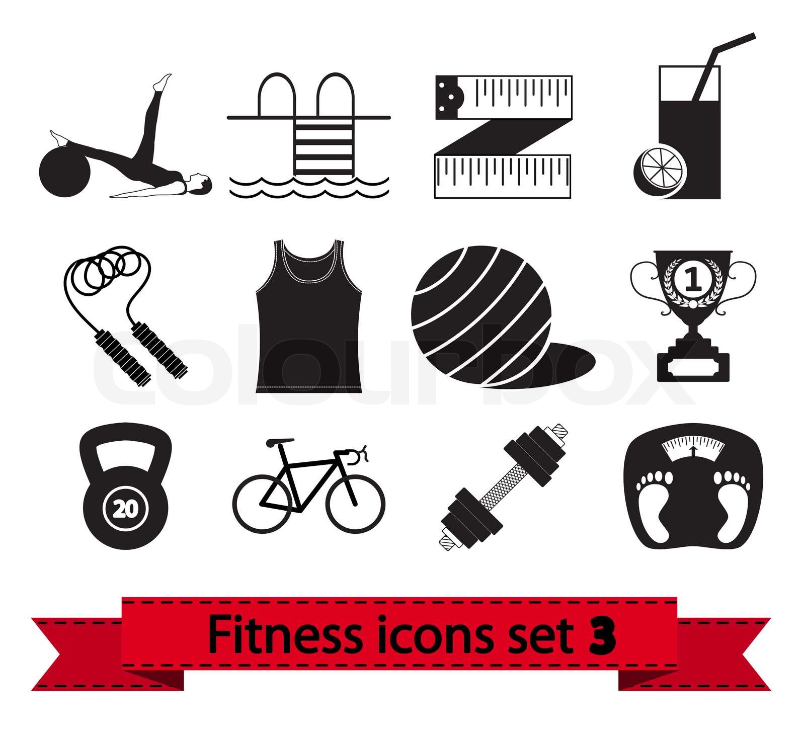 Fitness-Symbol 3 | Stock-Vektor | Colourbox