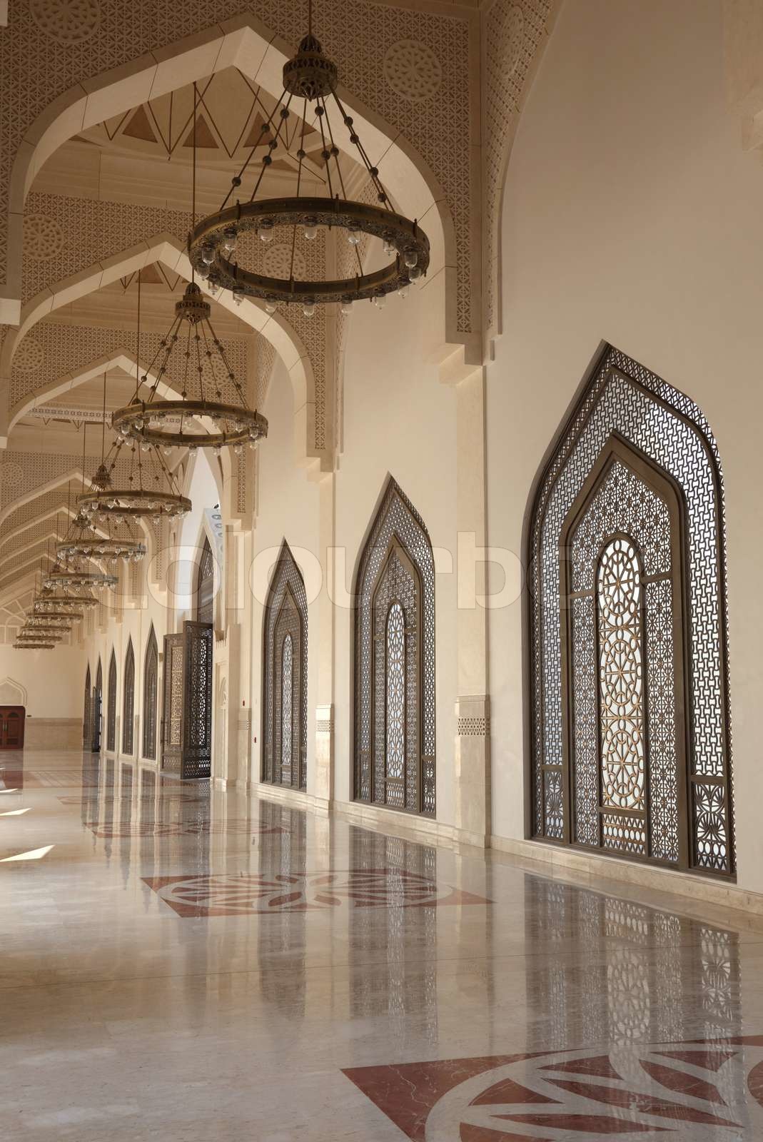 The Qatar State Grand Mosque in Doha, Middle East | Stock image | Colourbox