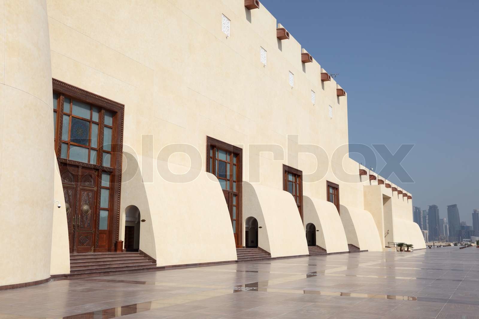 The Qatar State Grand Mosque in Doha | Stock image | Colourbox