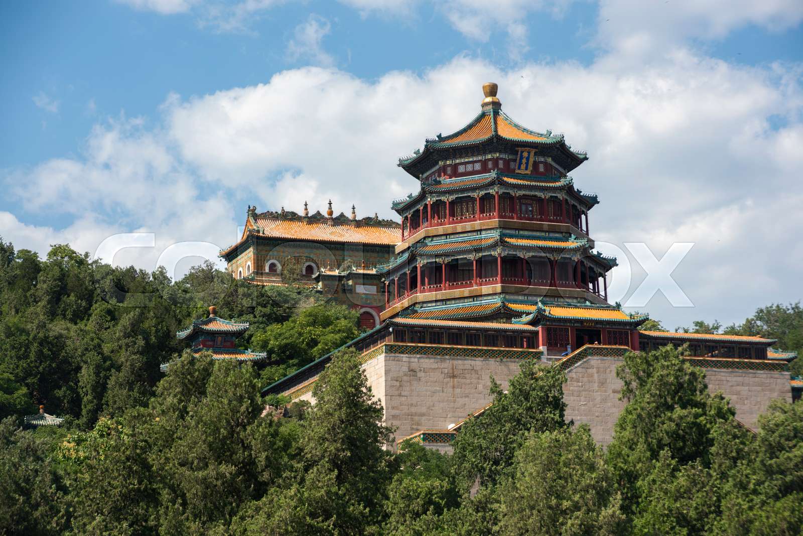 A stunning emperor temple in the rain forests | Stock image | Colourbox