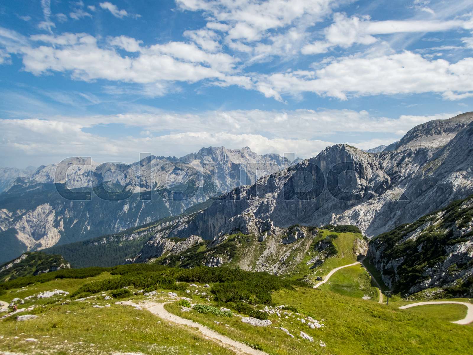Alpspitze via ferrata near Garmisch Partenkirchen | Stock image | Colourbox