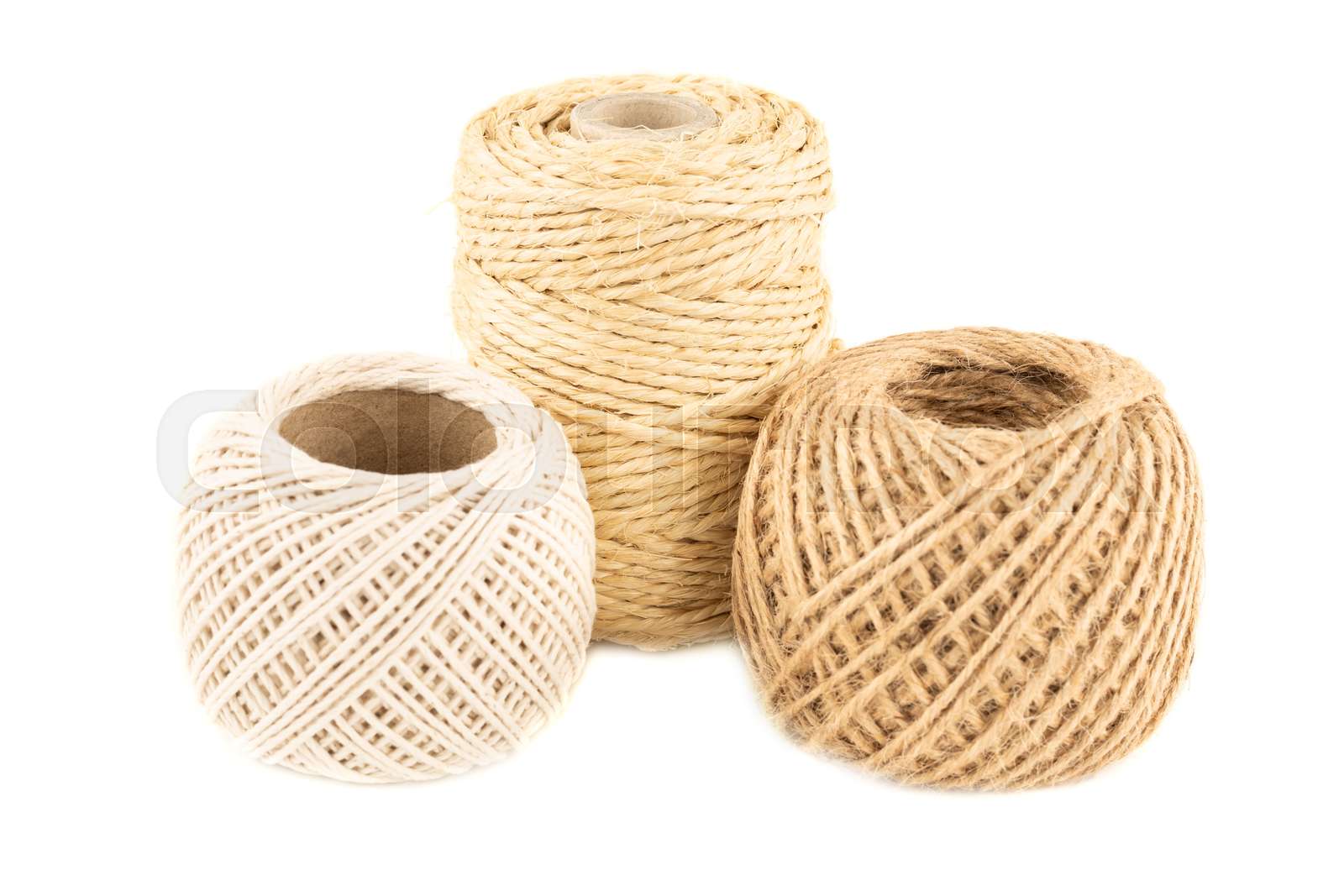 Three rope reels | Stock image | Colourbox