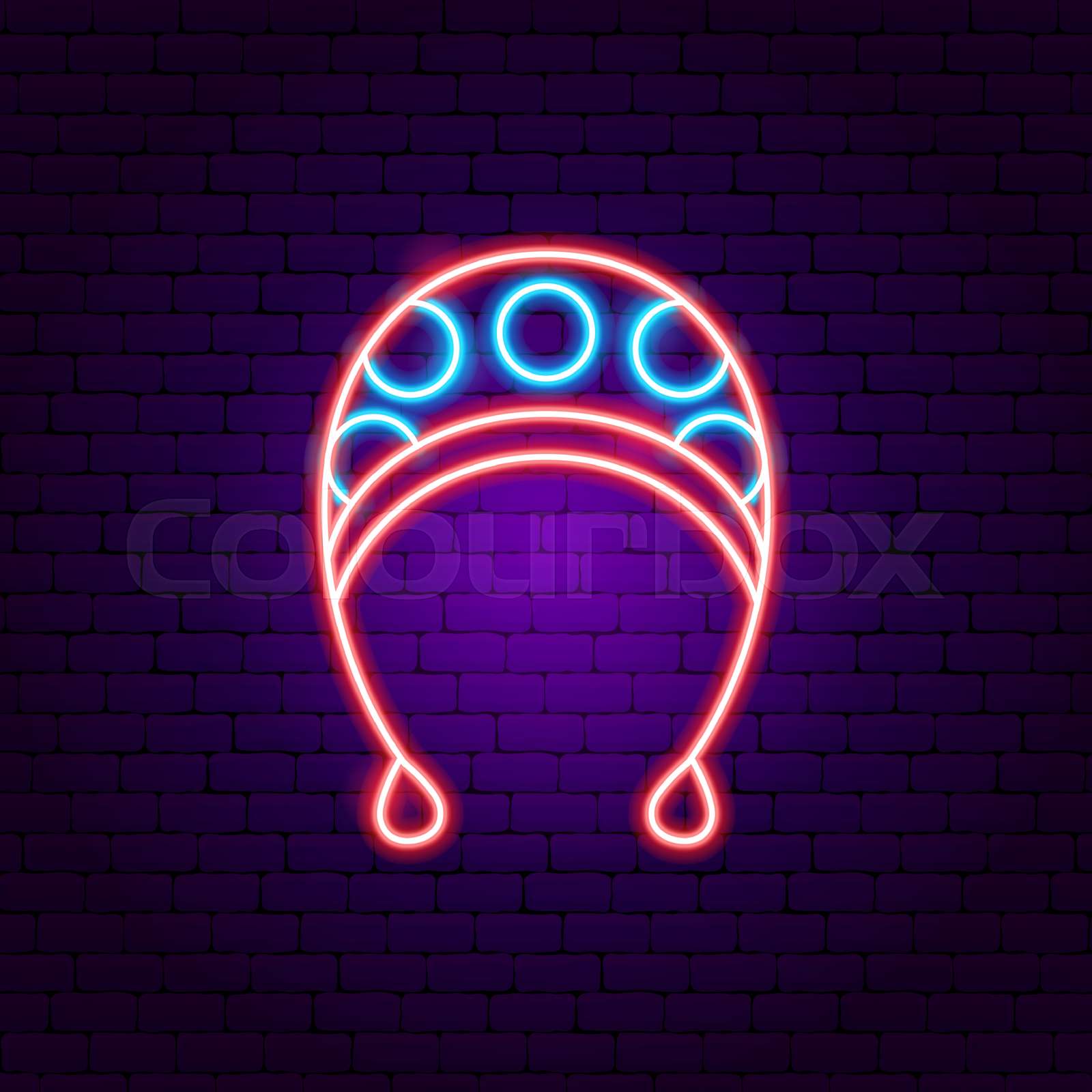 Baby Hat Neon Sign | Stock vector | Colourbox