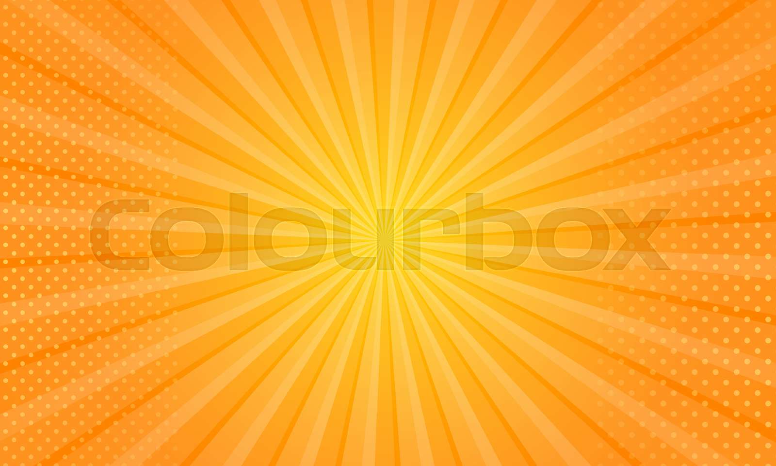 Orange gradient ray burst dot style background vector design | Stock ...