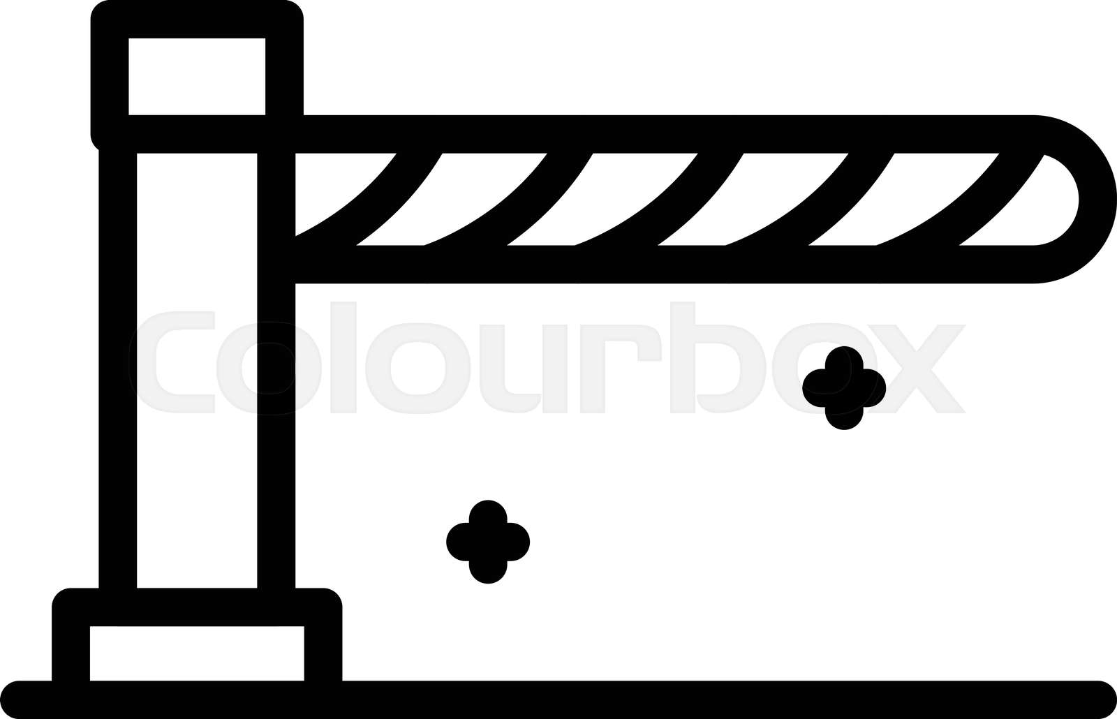 grenze, barriere, icon | Stock-Vektor | Colourbox