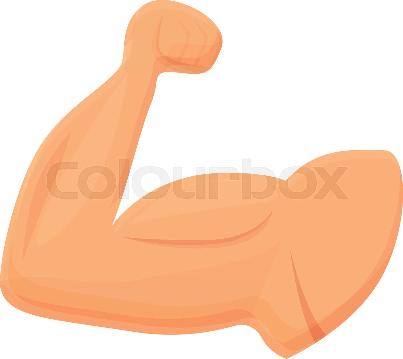 Training arm icon, cartoon style | Stock vector | Colourbox