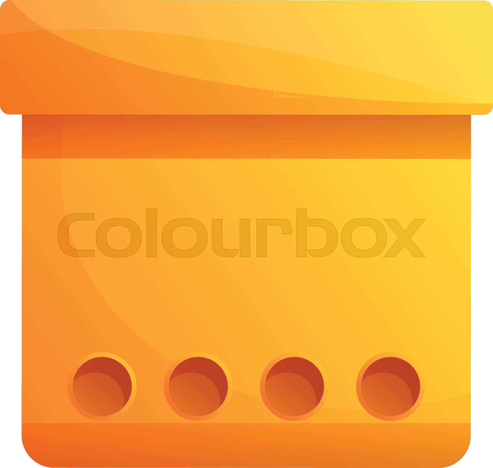 Carton document box icon, cartoon style | Stock vector | Colourbox