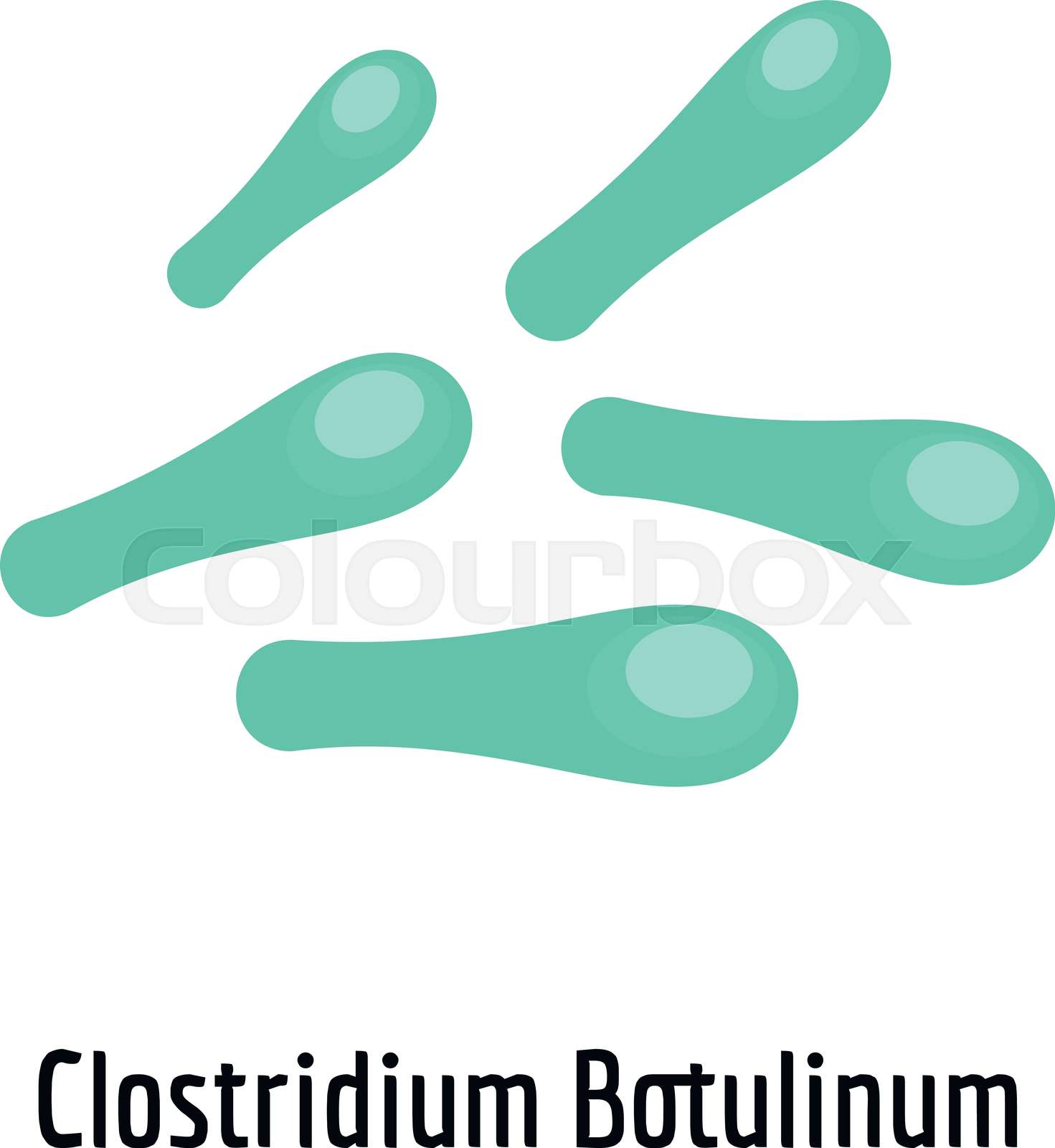 Clostridium botulinum icon, cartoon style. | Stock vector | Colourbox