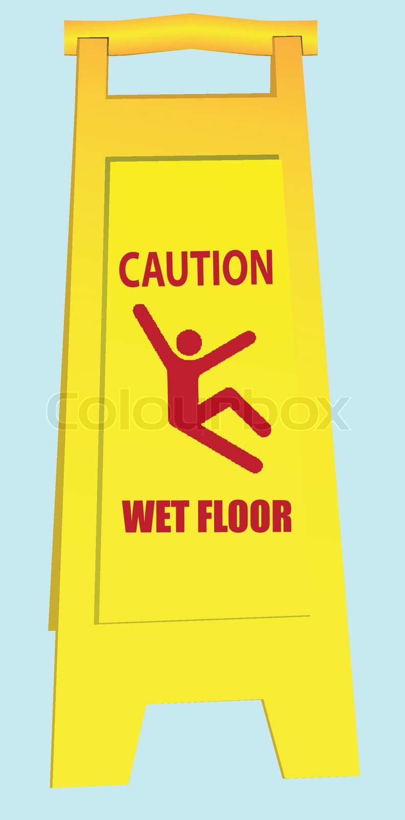Wet Floor - Caution | Stock vector | Colourbox