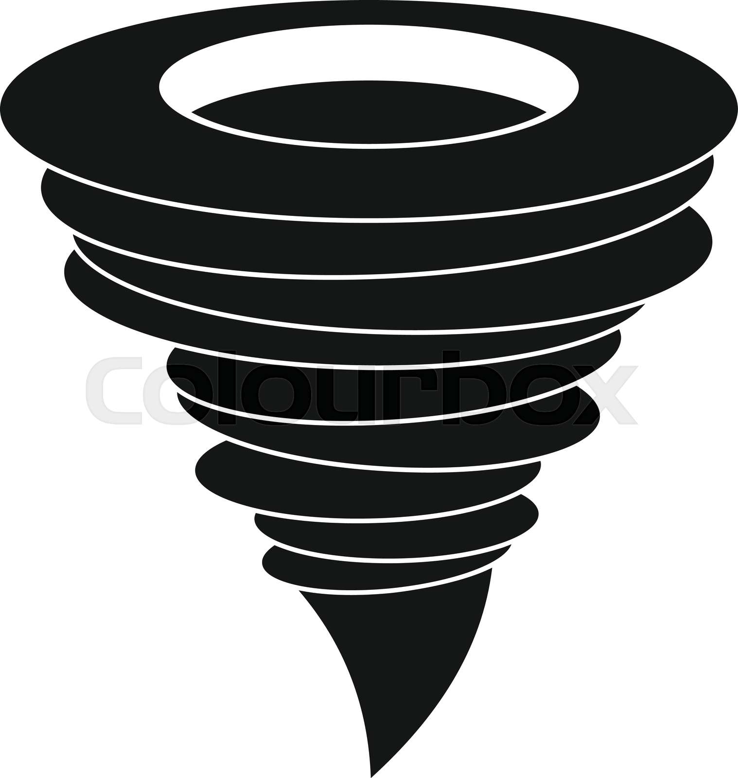 sturm, hurrikan, icon | Stock-Vektor | Colourbox