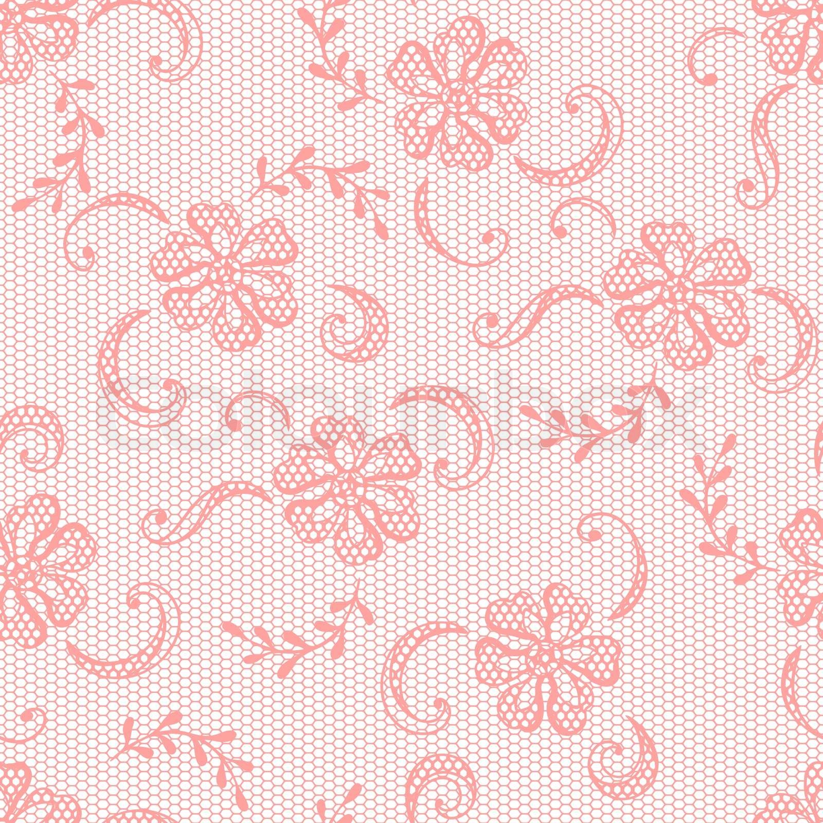 Pink Vintage Lace Background
