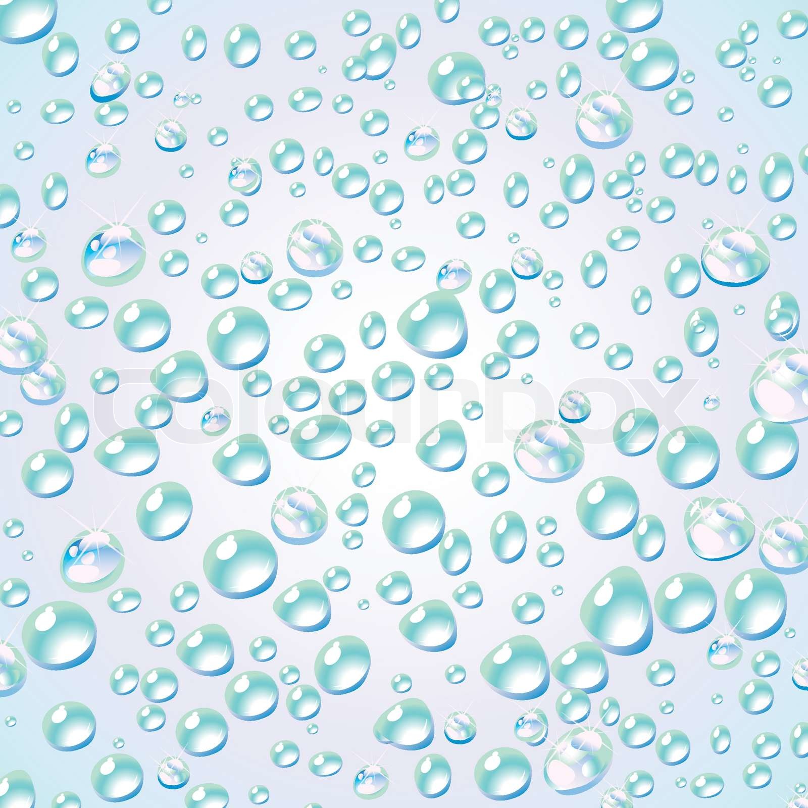 Wassertropfen Hintergrund | Stock-Vektor | Colourbox