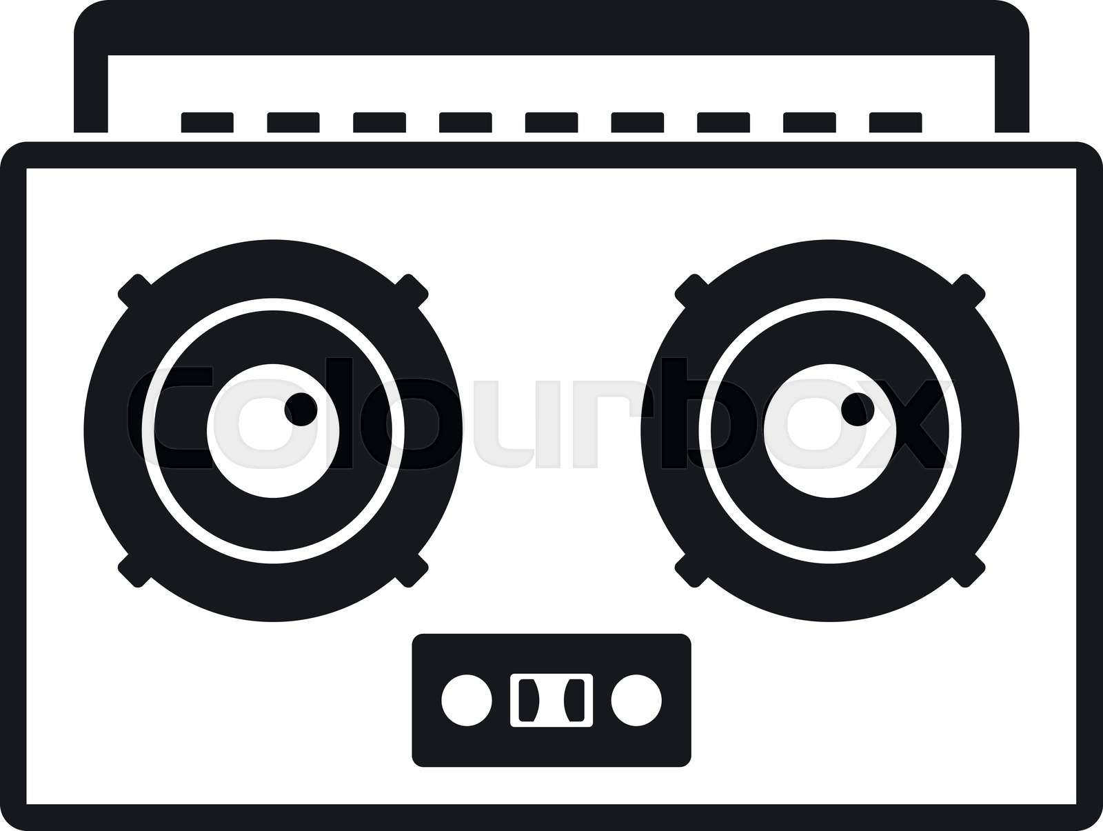 Simple Boombox Vector