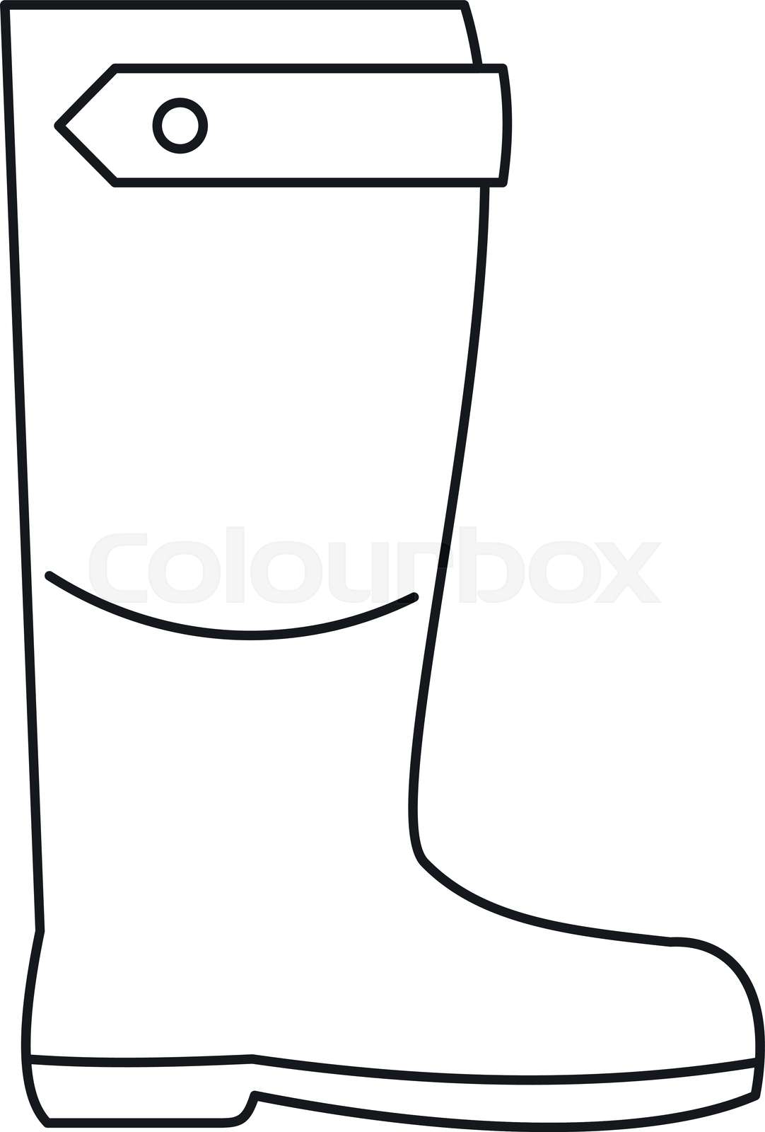 bauernhof, stiefel, icon | Stock-Vektor | Colourbox