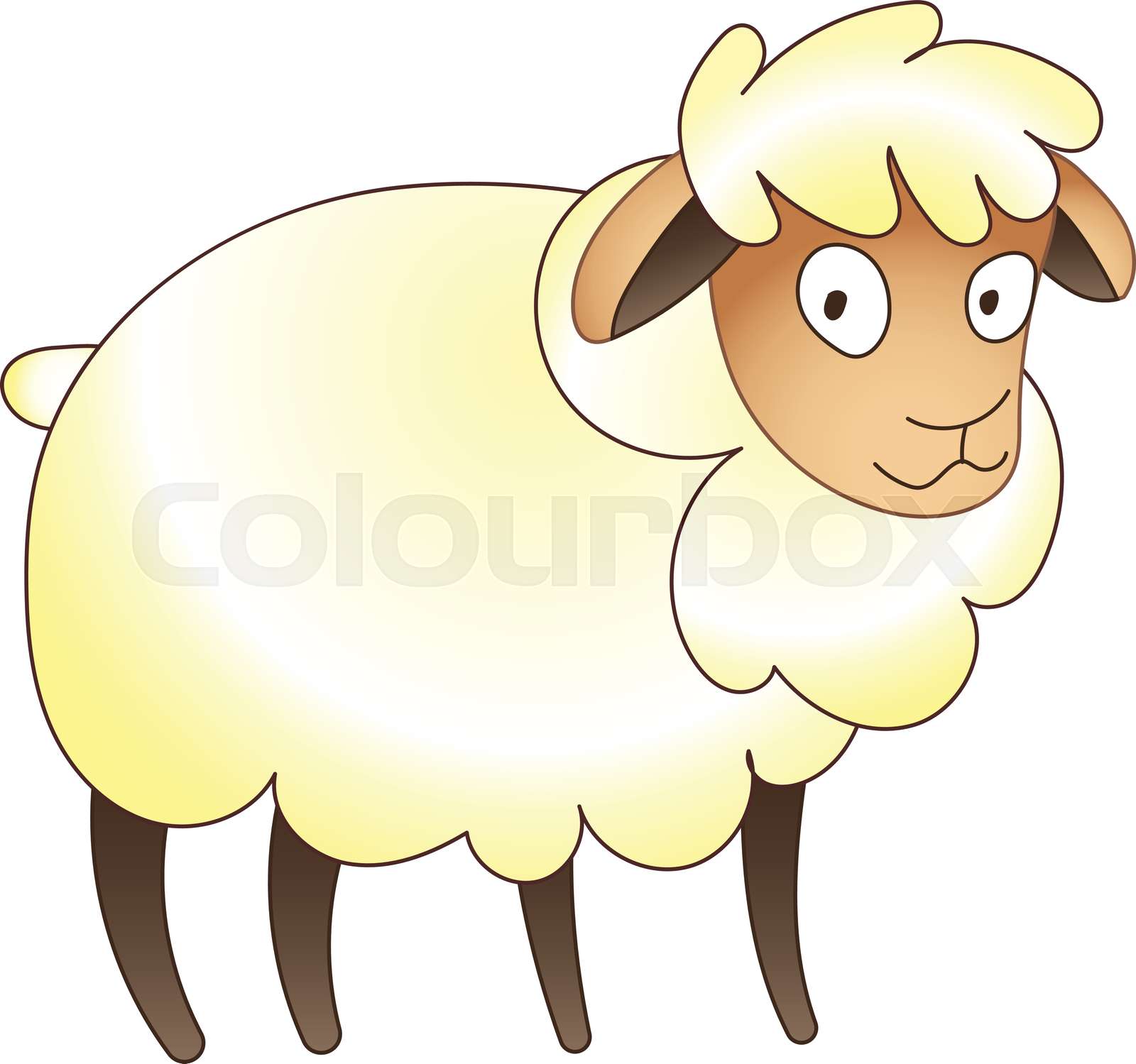 bauernhof, schaf, icon | Stock-Vektor | Colourbox