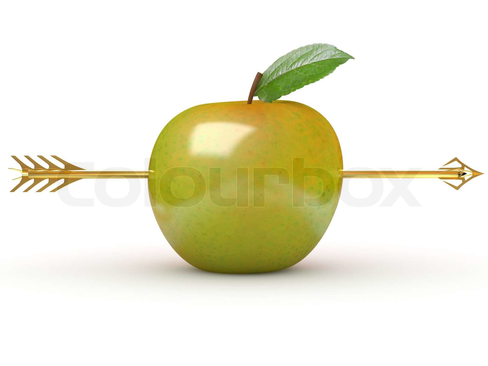 Arrow through apple | Stock image | Colourbox