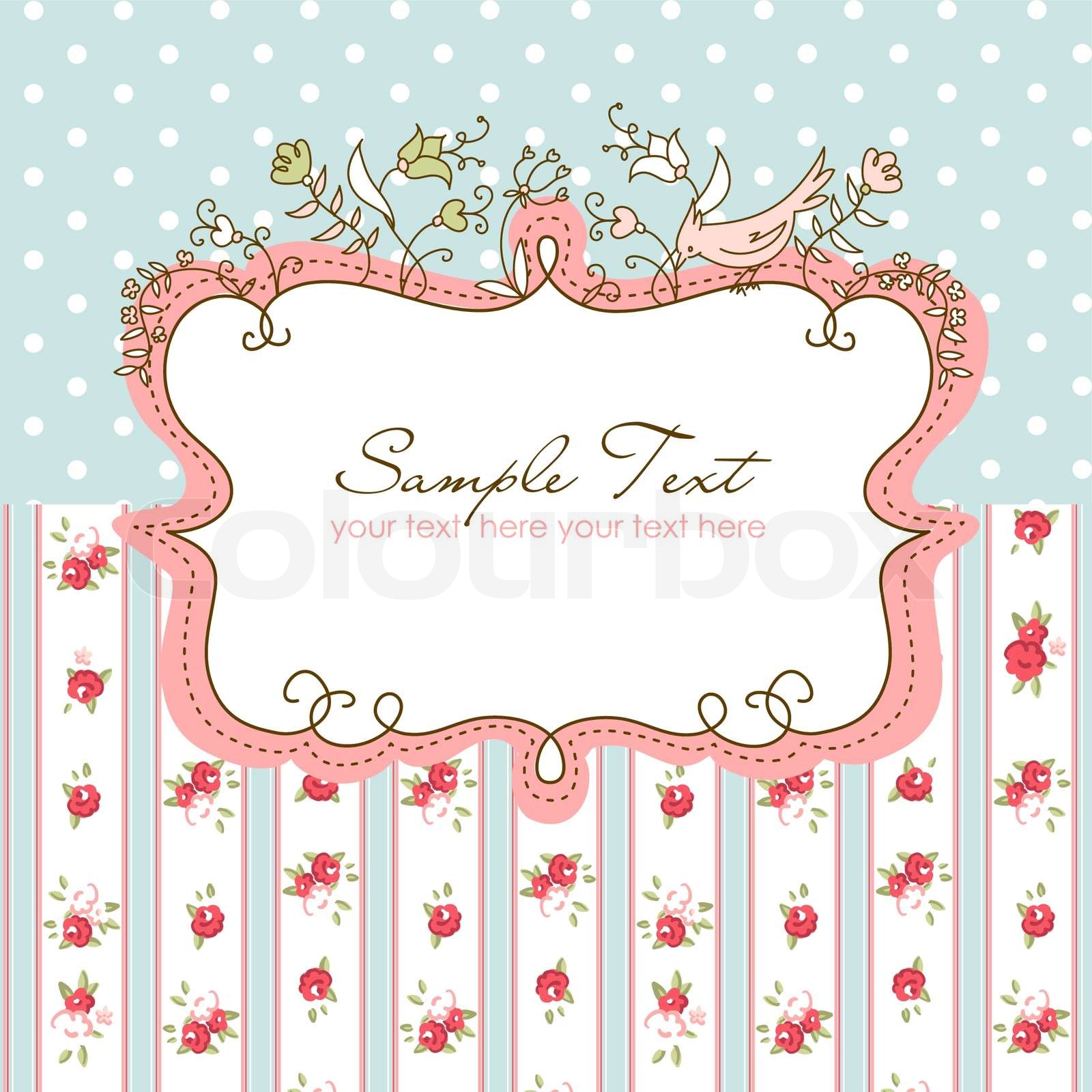rahmen, blumig, vektor | Stock-Vektor | Colourbox