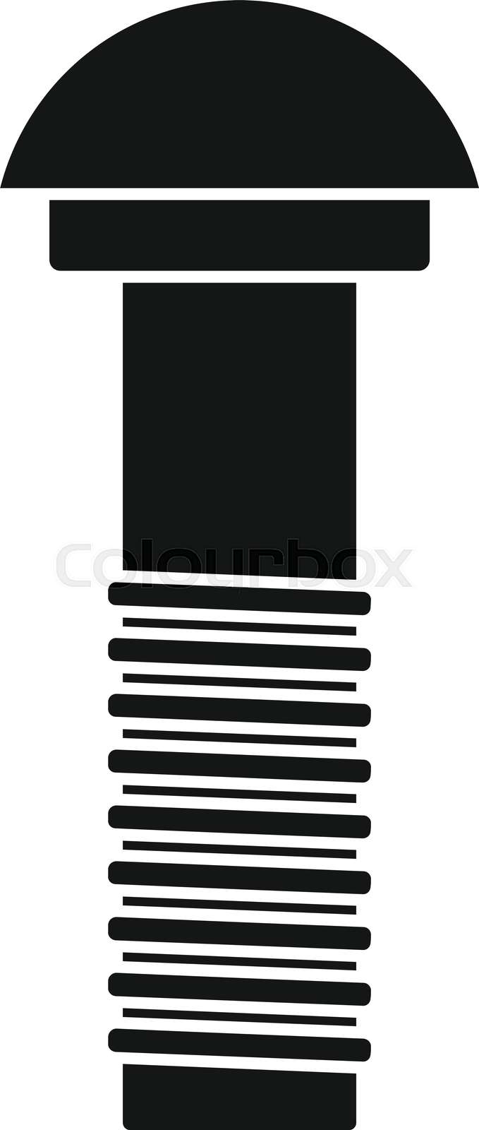 Rivet icon, simple style | Stock vector | Colourbox