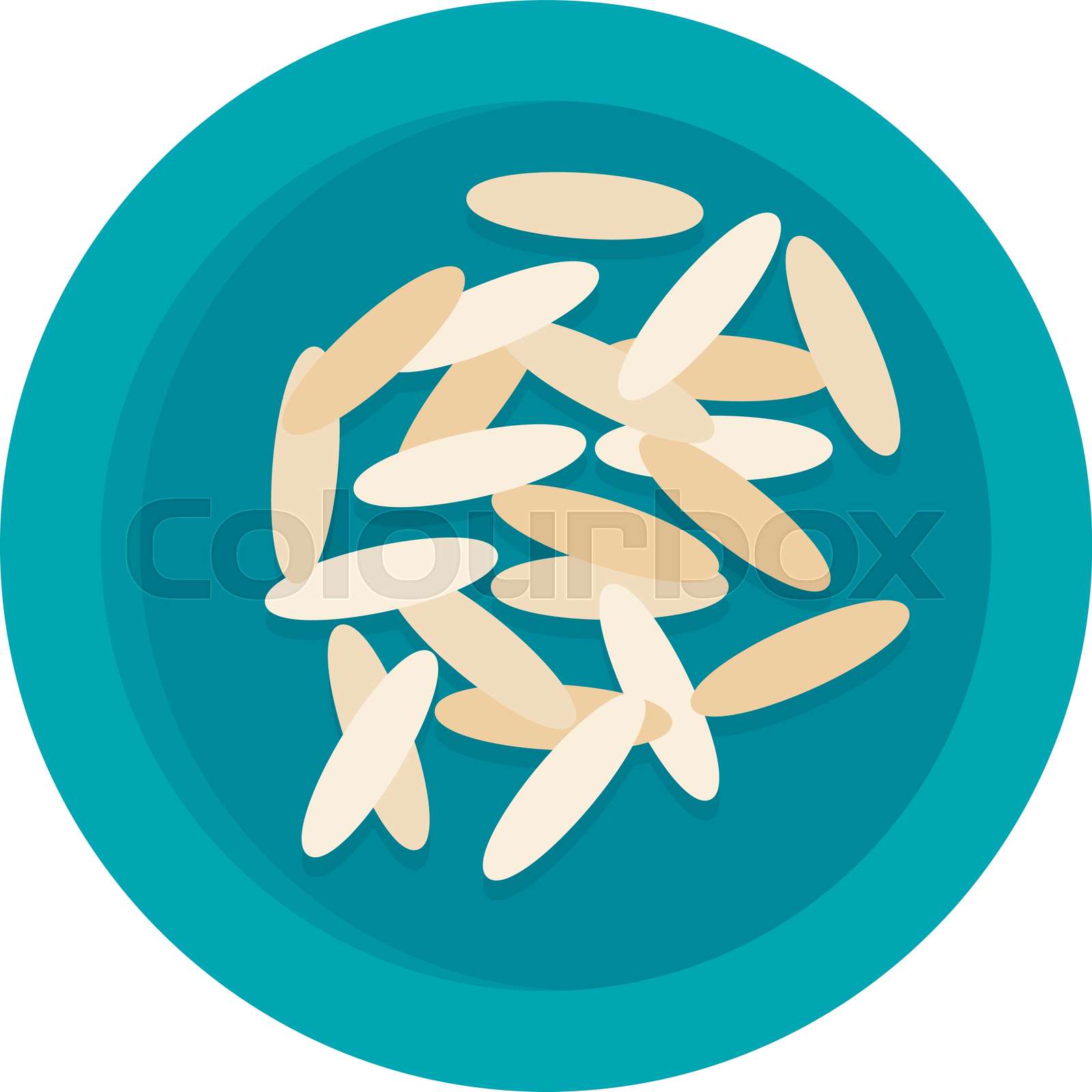 lang, reis, icon | Stock-Vektor | Colourbox