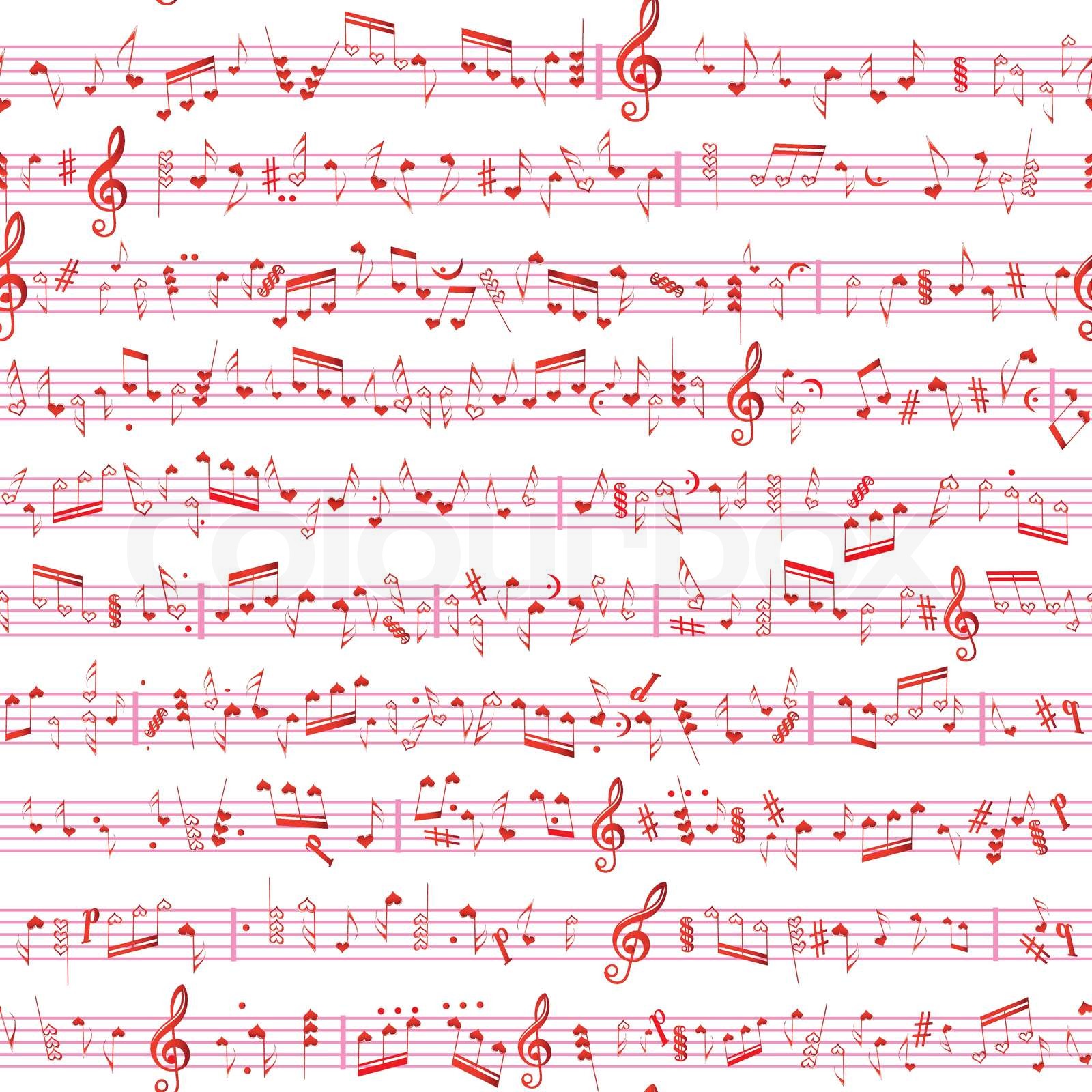 Music note sound texture | Stock vector | Colourbox