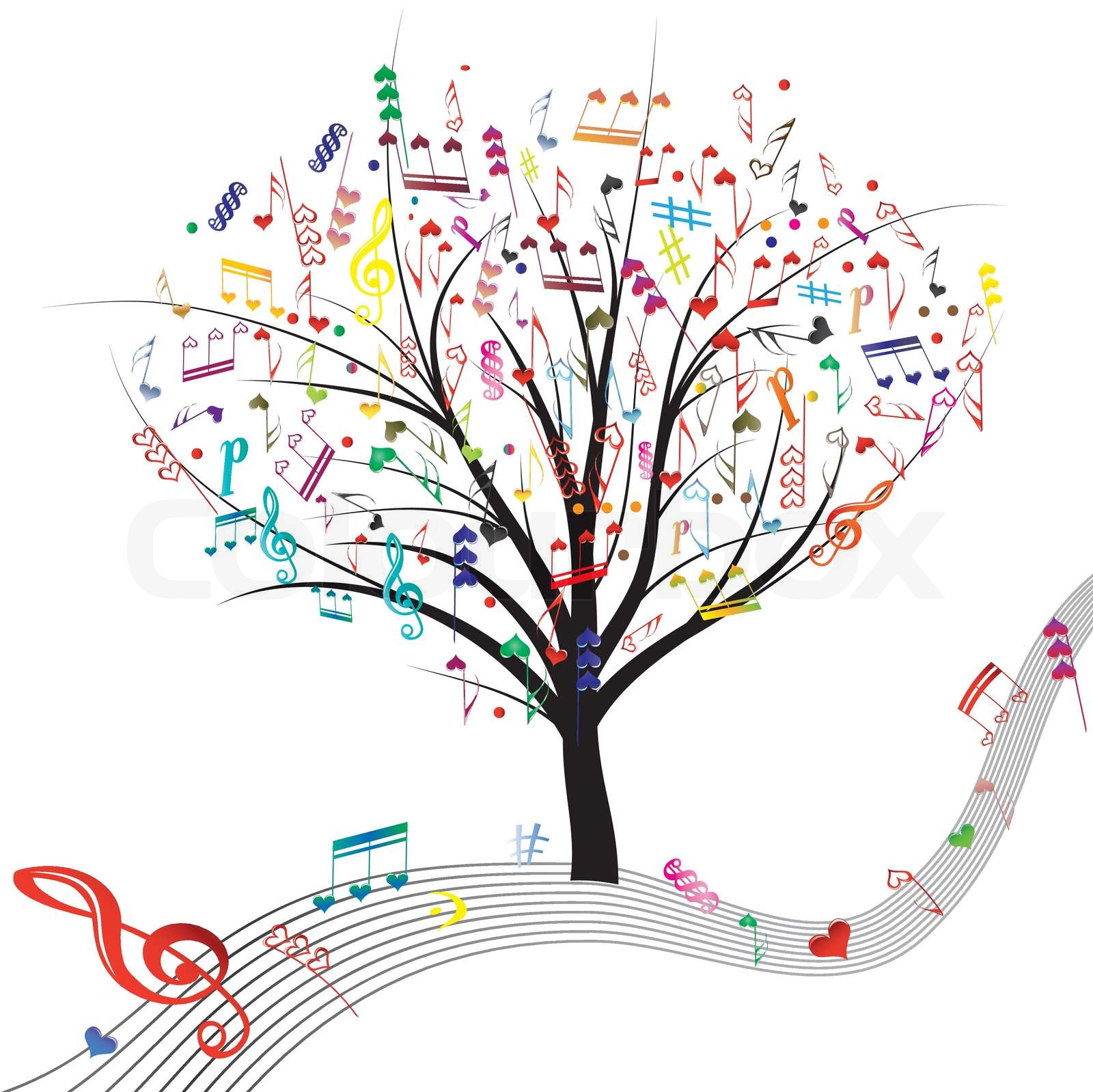 Music tree | Stock vector | Colourbox
