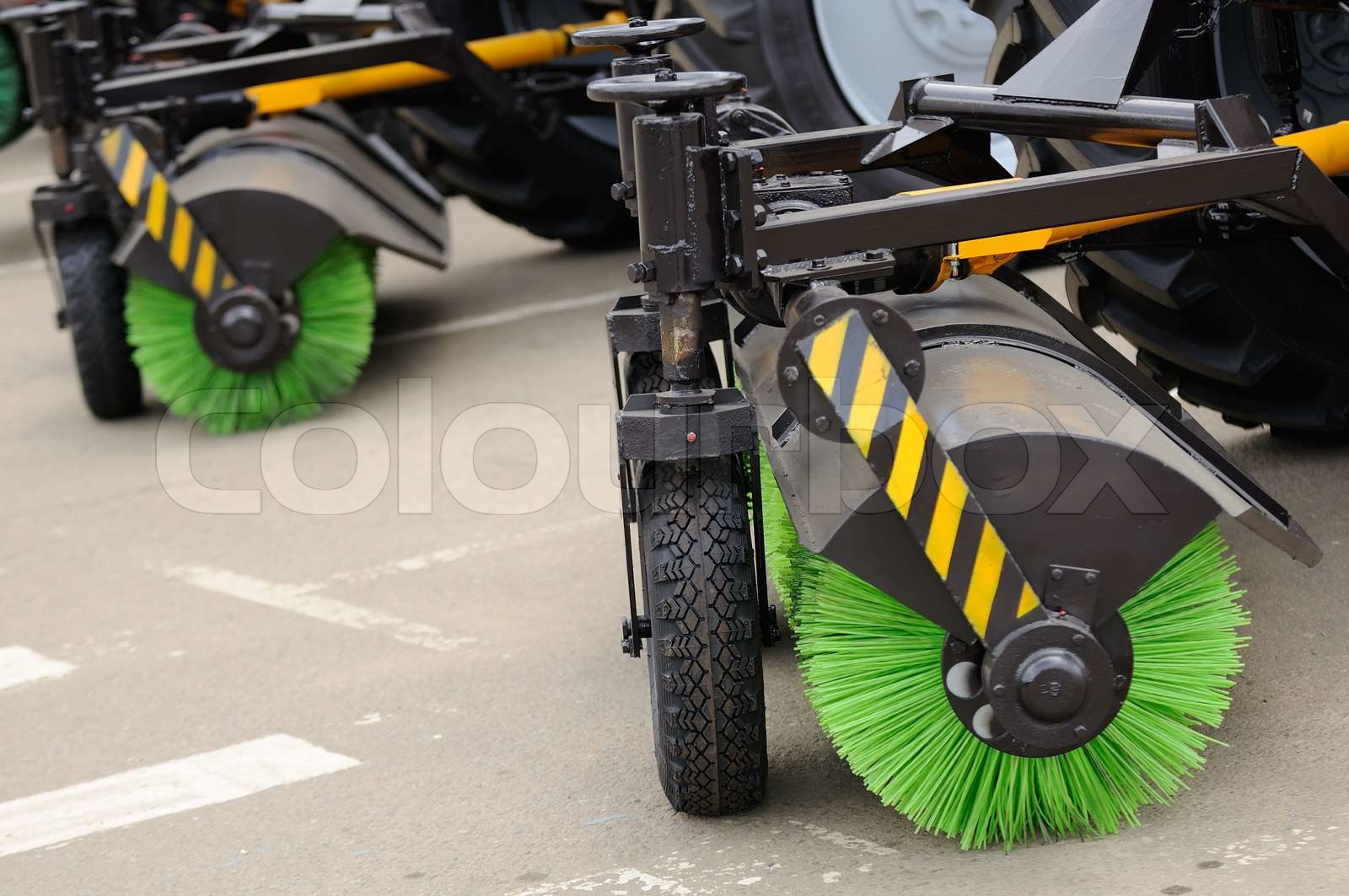 Street Sweeper Brooms | Stock image | Colourbox