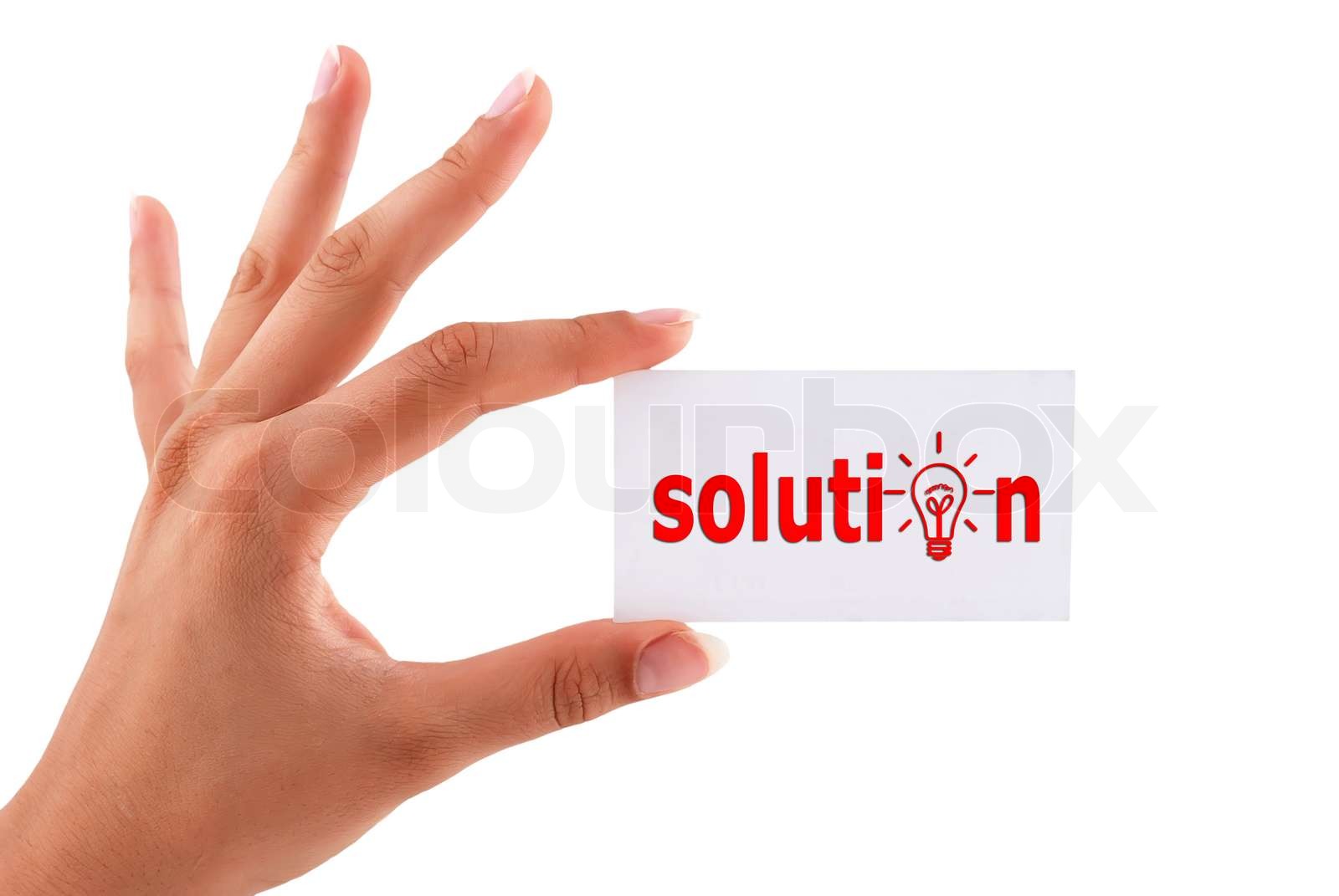 solution symbol | Stock image | Colourbox