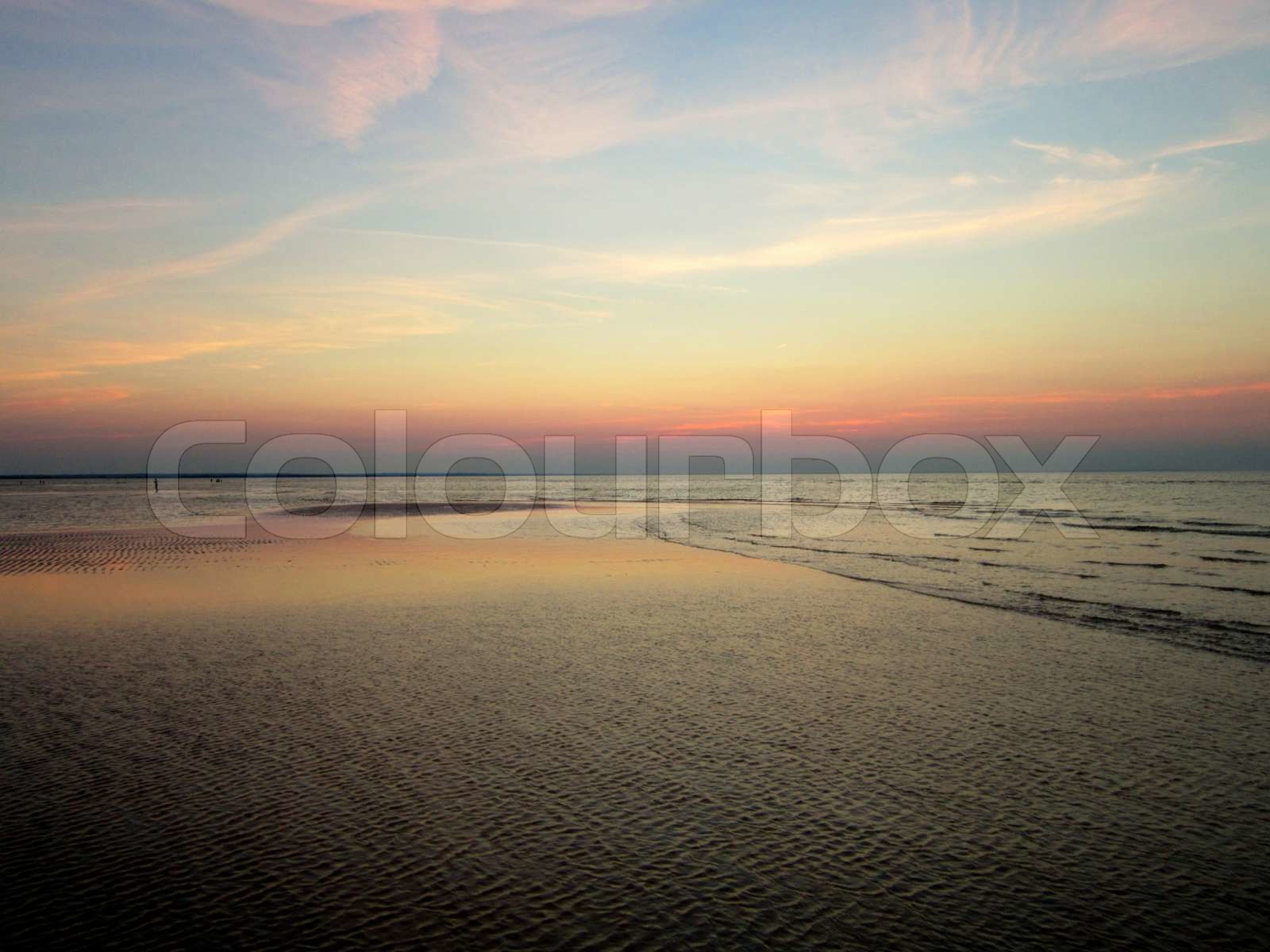 Sunset On Mayflower Beach | Stock image | Colourbox