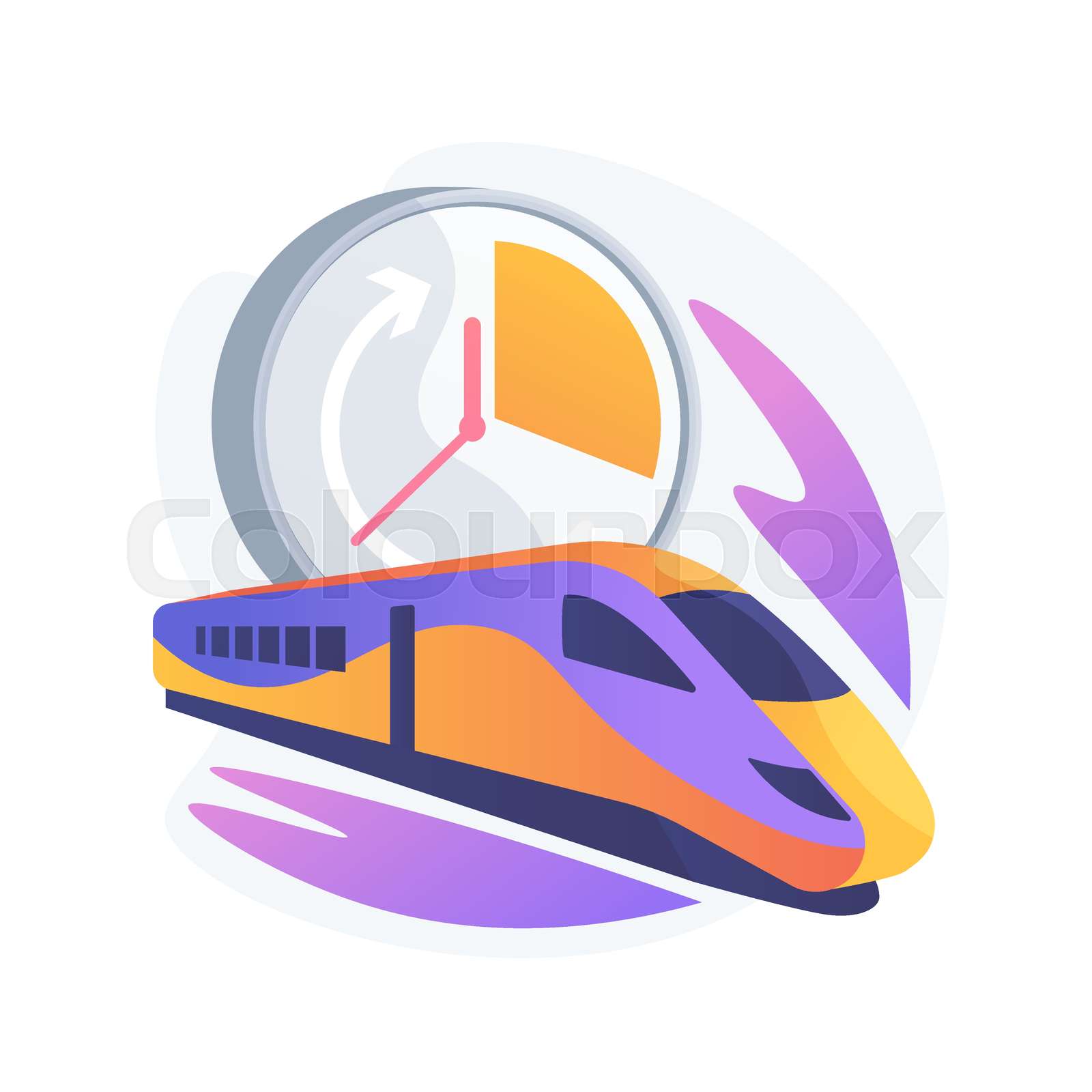 High-speed transport abstract concept vector illustration. | Stock ...