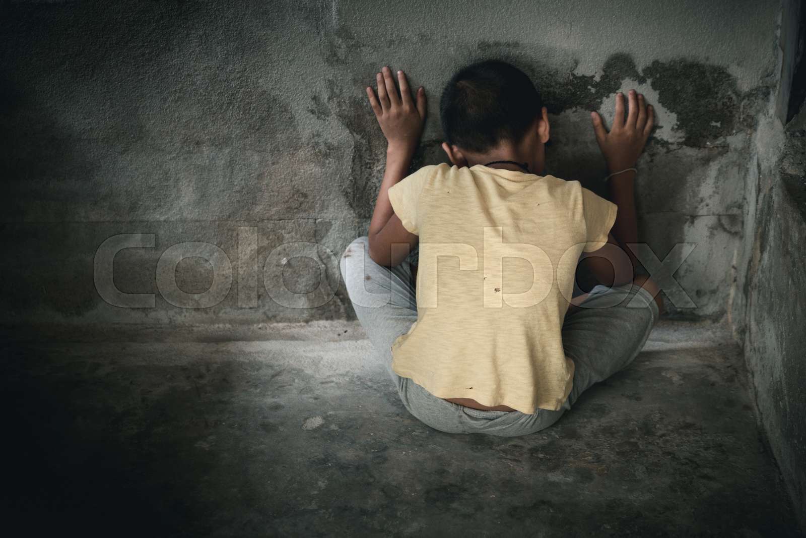 Children violence and abused concept, stop violence and abused children ...