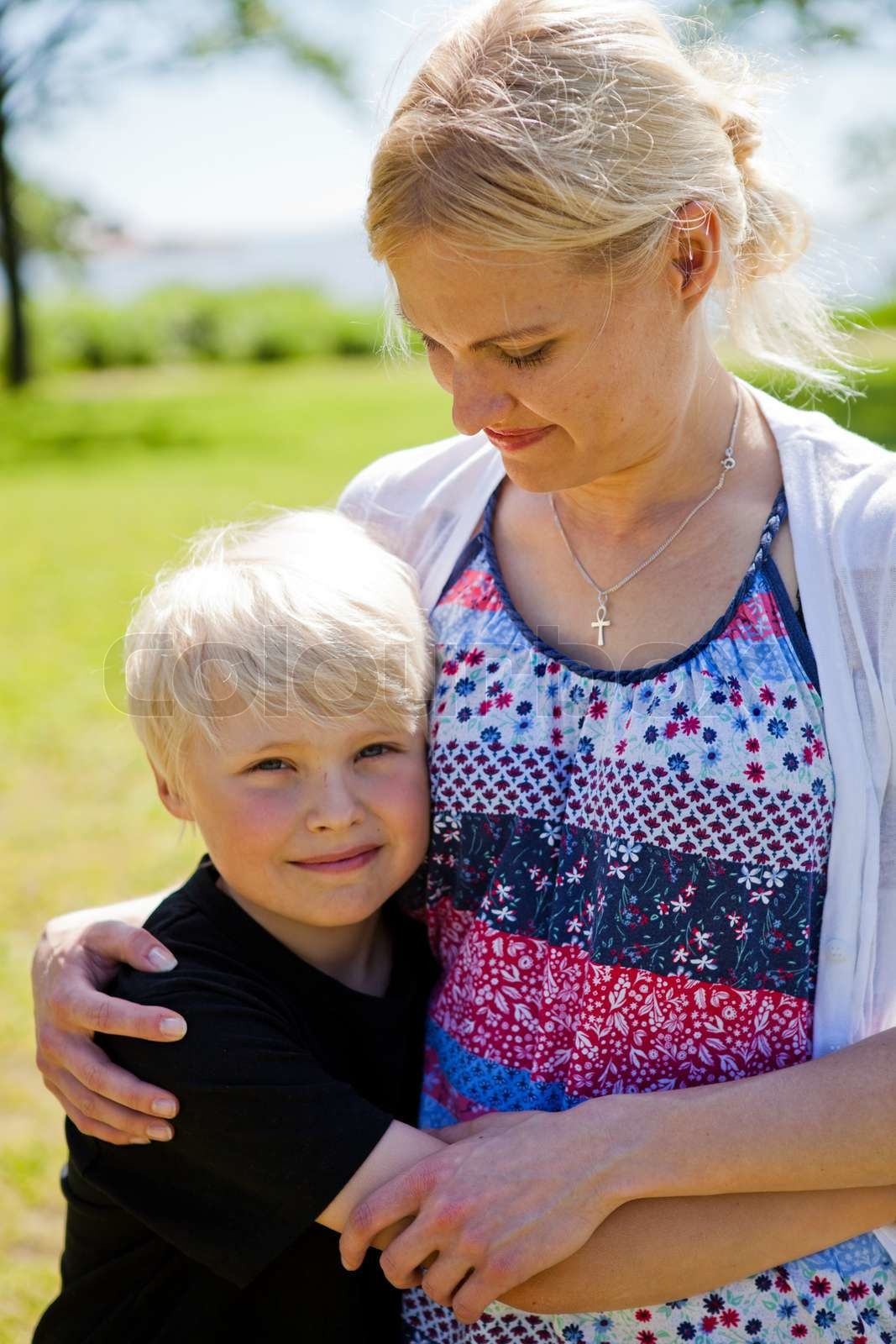 Mother And Son Stock Image Colourbox