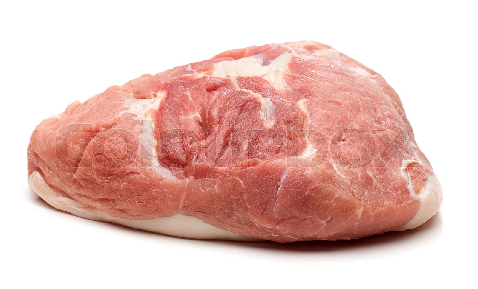 Raw pork meat isolated on white | Stock image | Colourbox