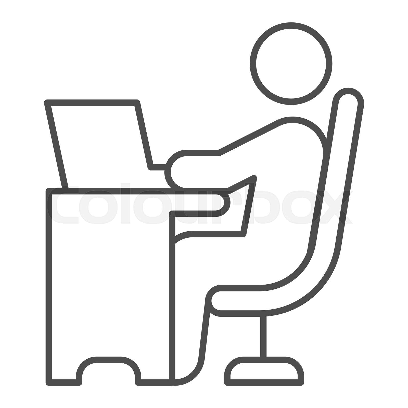 icon, arbeit, piktogramm | Stock-Vektor | Colourbox