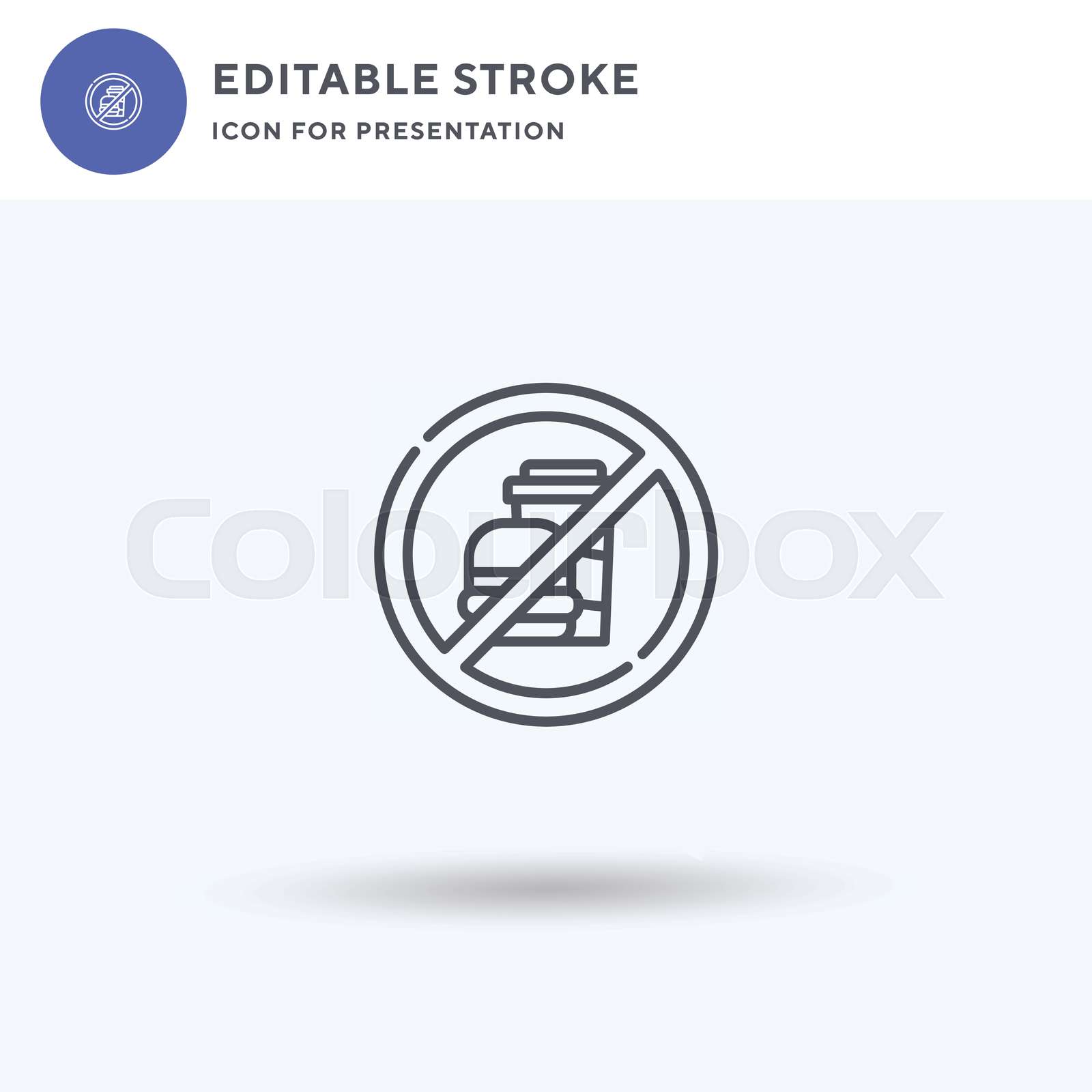 Dont icon vector, filled flat sign, solid pictogram isolated on white ...