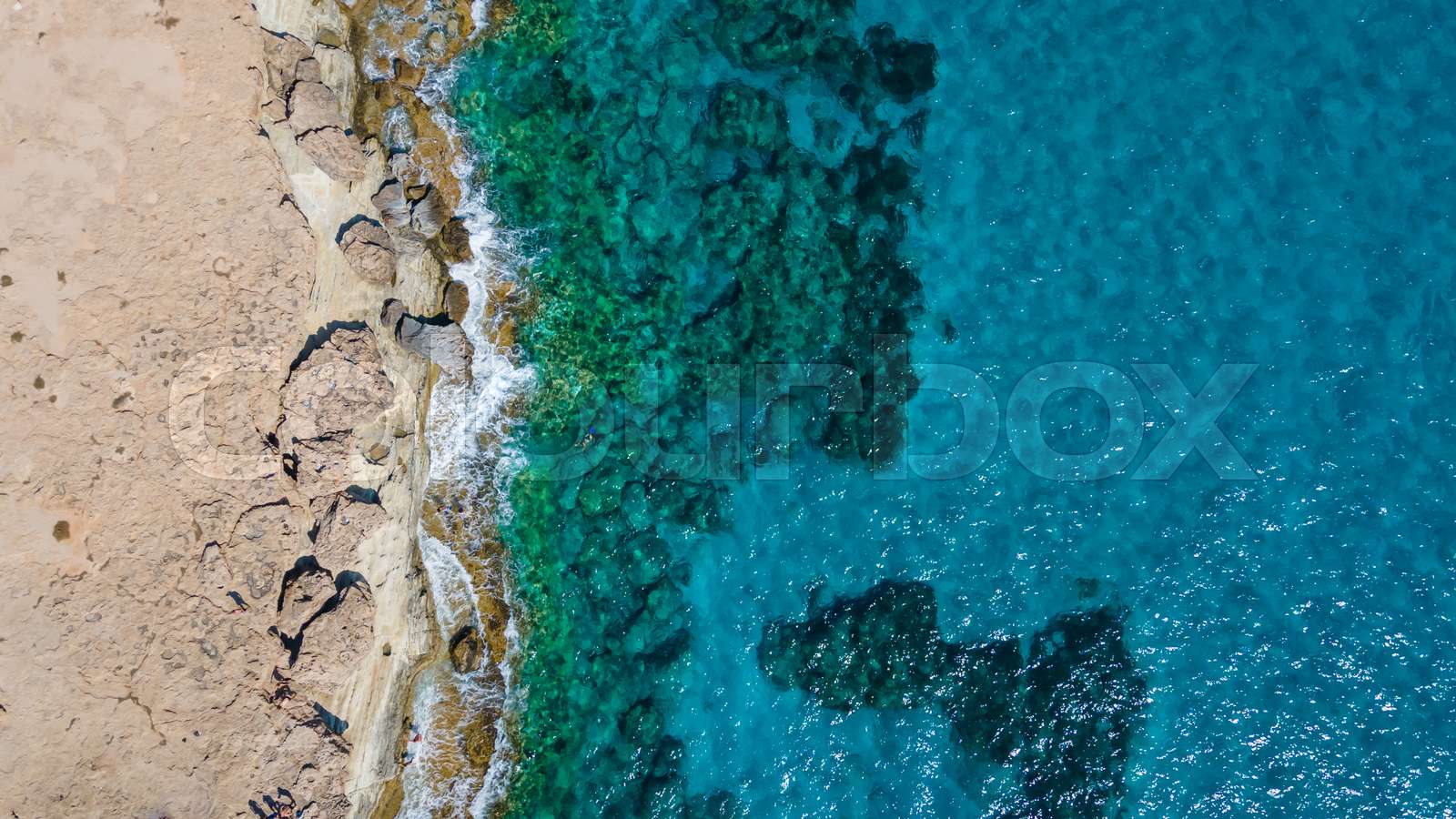 Aerial view of Cyprus island | Stock image | Colourbox