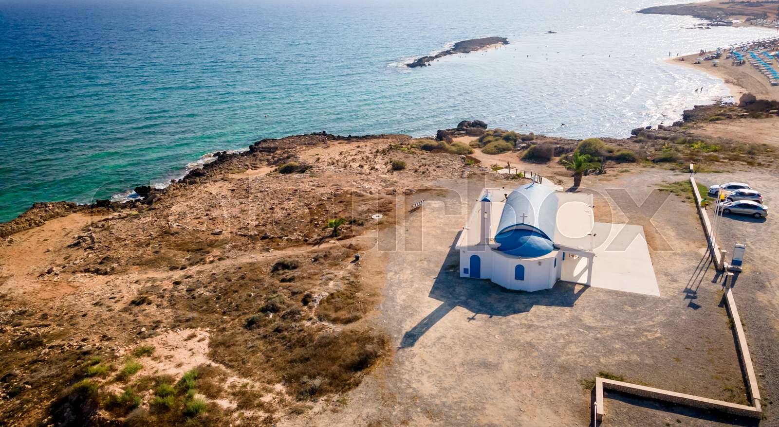 Aerial view of Cyprus island | Stock image | Colourbox