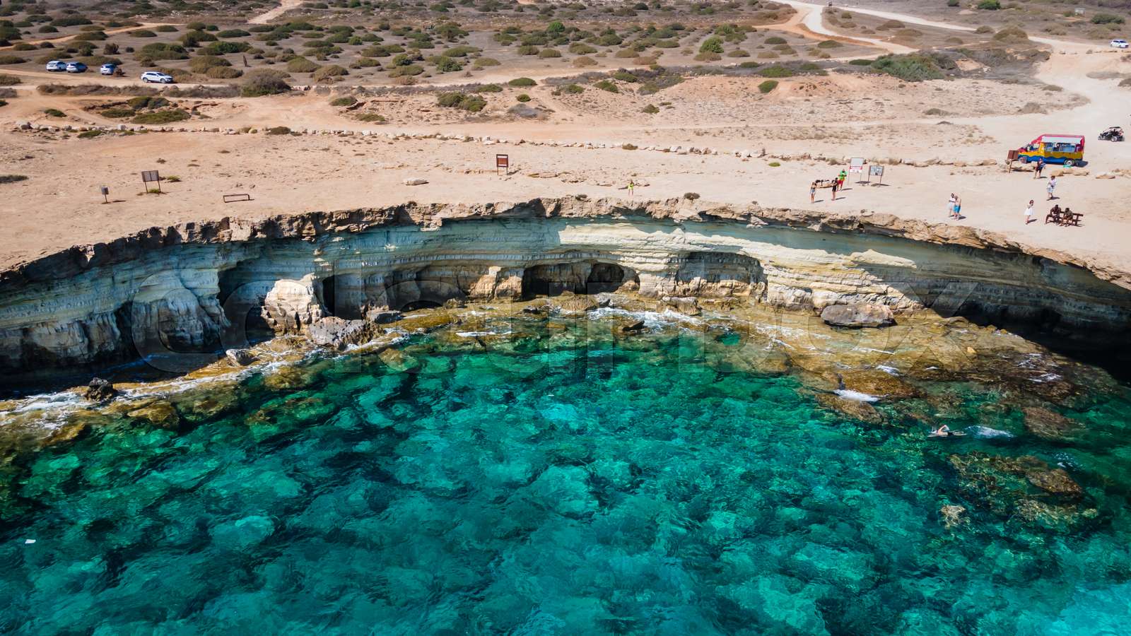 Aerial view of Cyprus island | Stock image | Colourbox