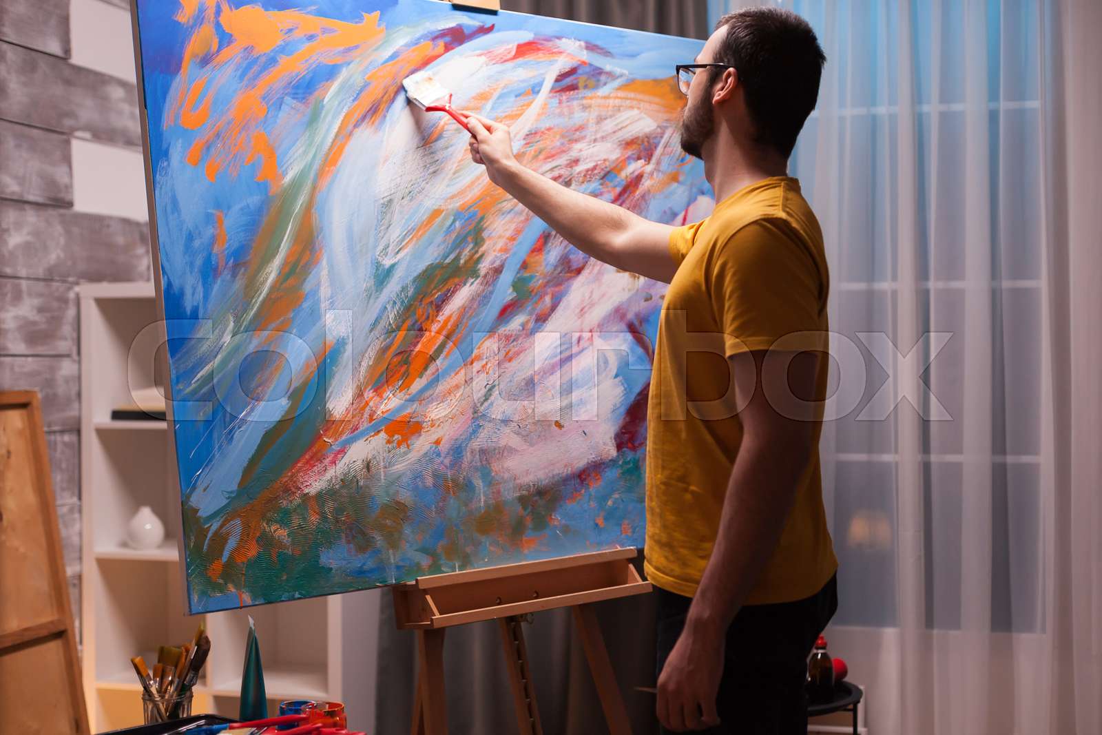 Large oil panting | Stock image | Colourbox