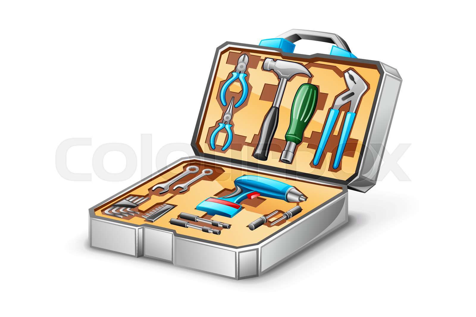 Tool kit vector illustration | Stock vector | Colourbox